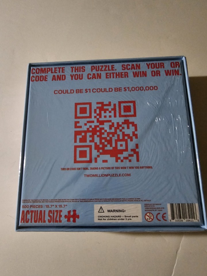 The 2 Million Dollar Puzzle by MSCHF New Sealed In Box | eBay