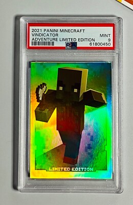 Panini Minecraft 2021 PSA 9 Vindicator Adventure Limited Edition | eBay