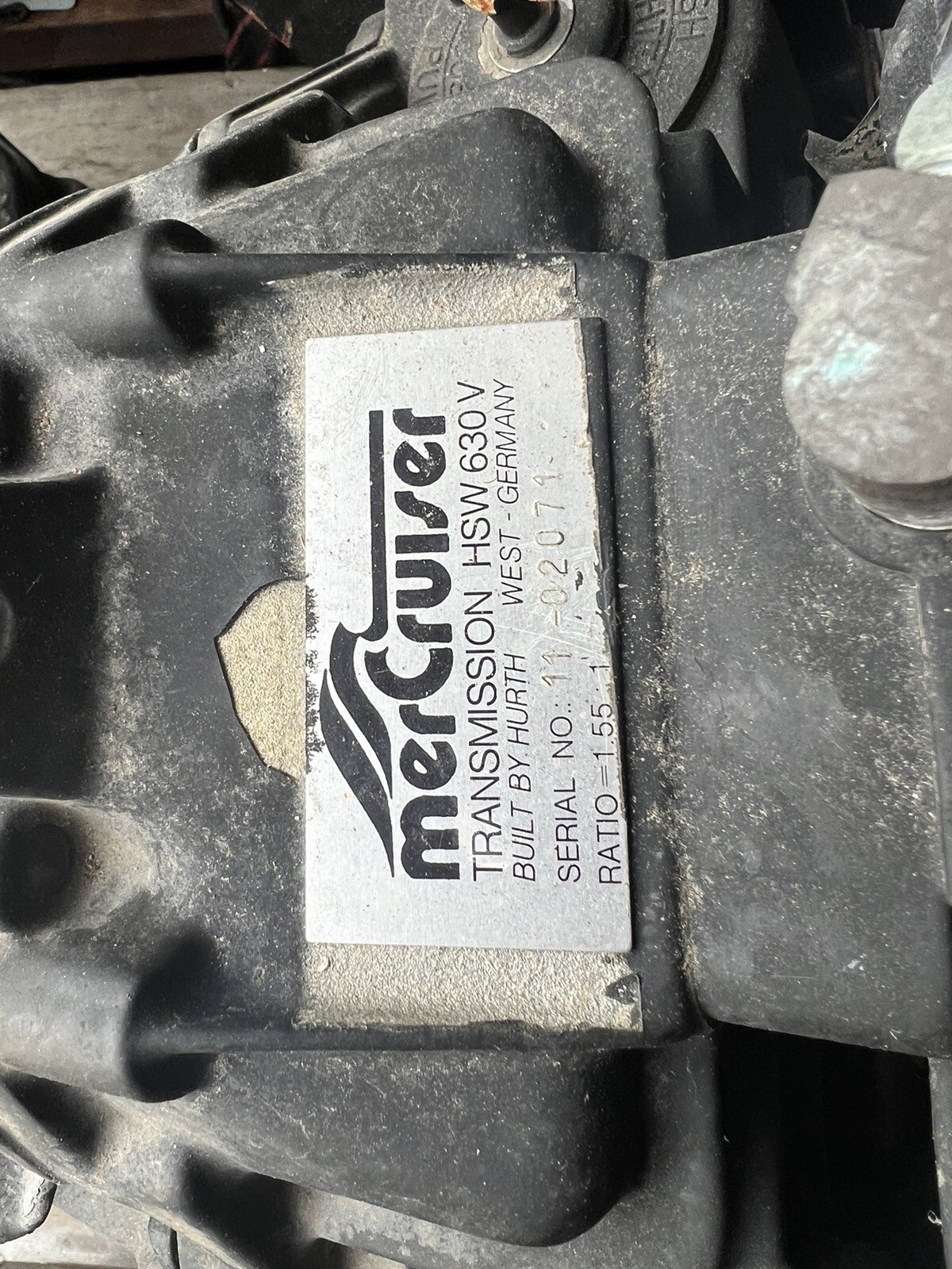 MerCruiser Boat Marine Hurth Transmission HSW 630 V Velvet Drive RH 1. ...