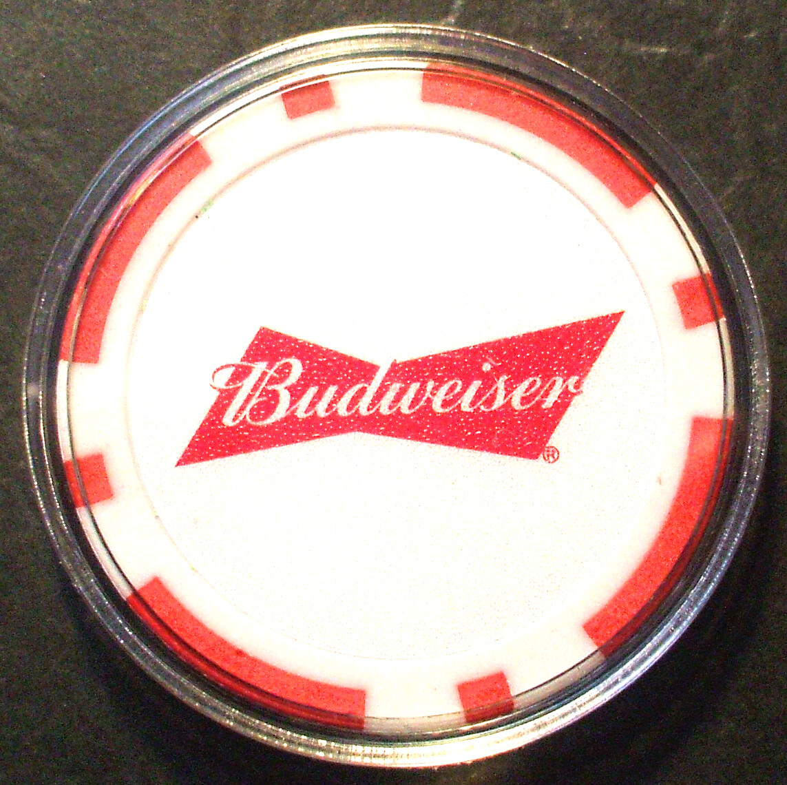 Budweiser Beer Bowtie Poker Chip Golf Ball Marker - Red Inserts 💥💥💥💥💥💥💥 ...
