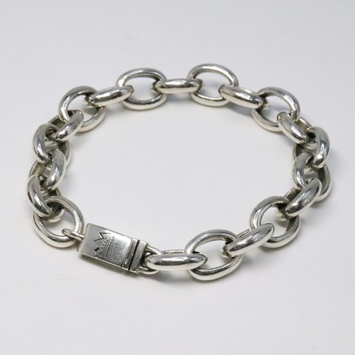 SAAD Silver 925 American Chain Bracelet 22cm Men’s Jewelry Used | eBay