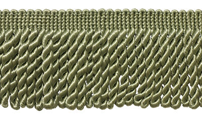 DÉCOPRO 3" Basic Trim Solid Collection Bullion Fringe Trim, Sage Green ...