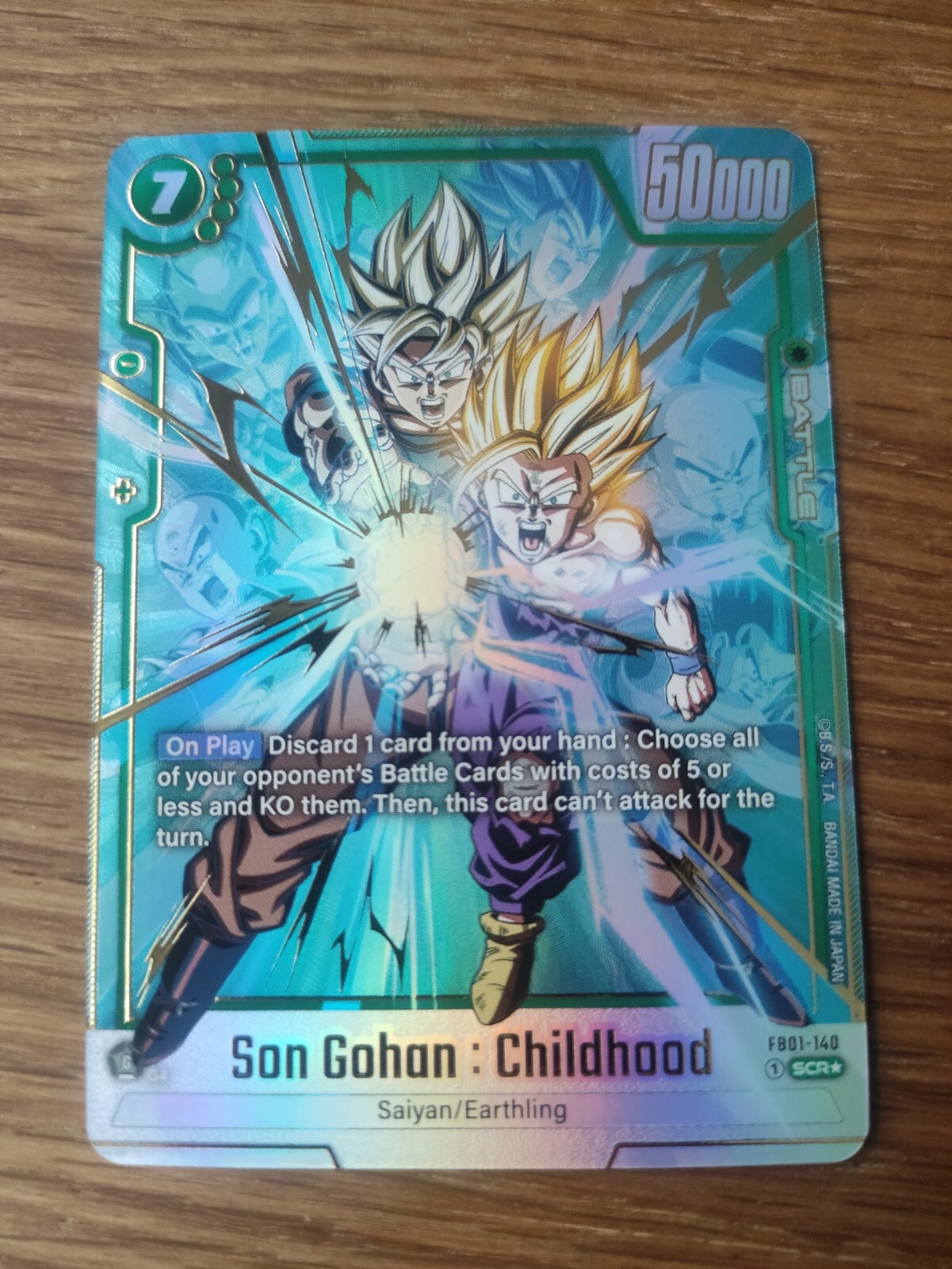 Dragon Ball Super Card Game Fusion World SCR Son Gohan: Childhood FB01 ...