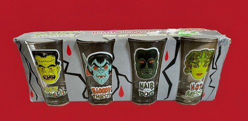 Scary Monsters Horrific Hangover Set Of 4 Shot Glasses | eBay