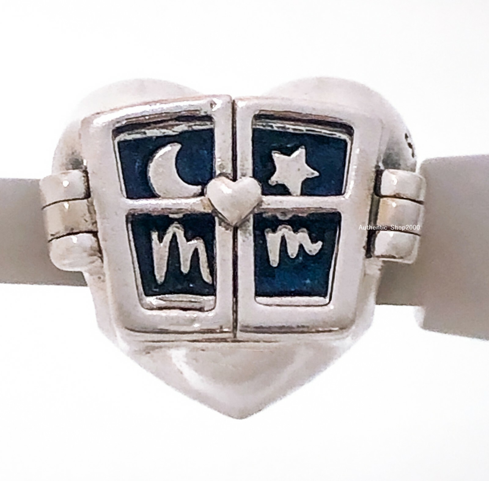 NEW 100% Authentic PANDORA 925 Window Heart Thanks Mom Charm Pendant ...