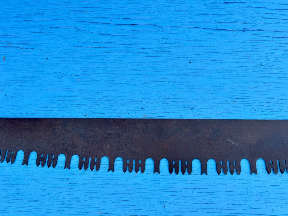 GREAT OLD Cross Cut Saw 60" Long THICK Blade Crosscut Tool Logging One ...