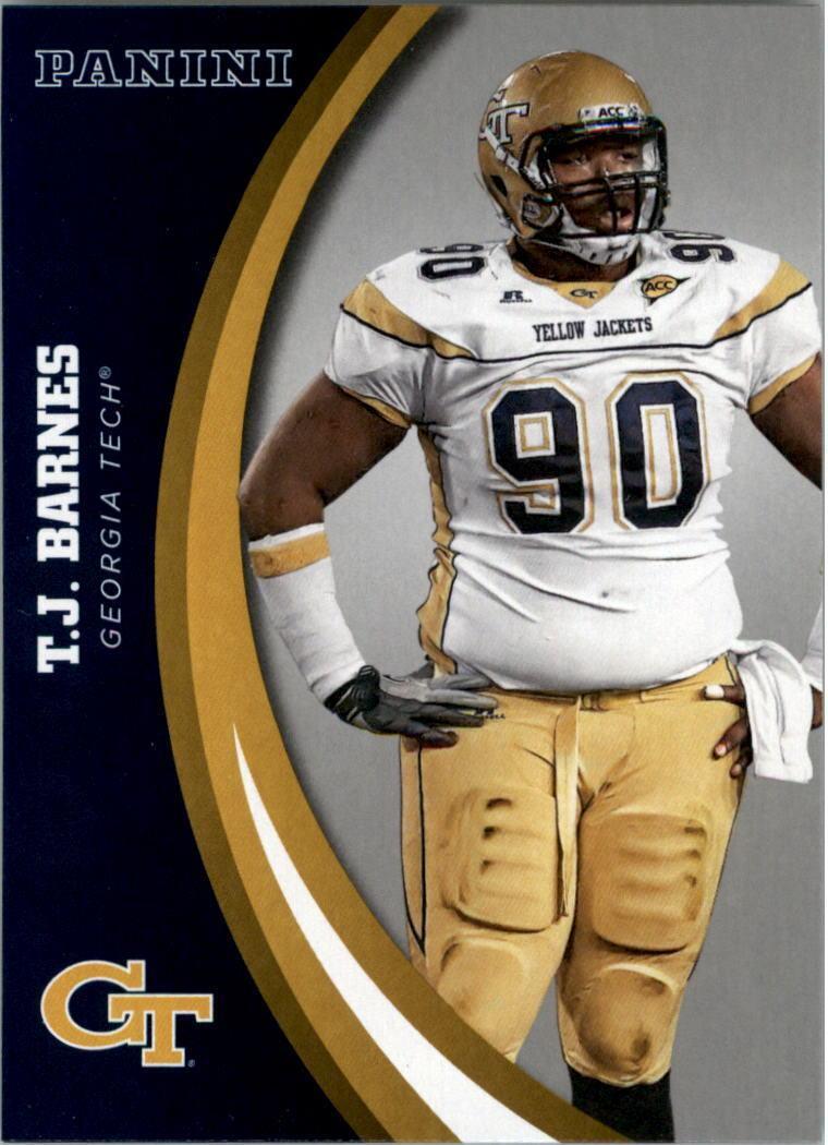 2016 Panini Georgia Tech Yellow Jackets - T.J. Barnes #35 Silver (RC ...