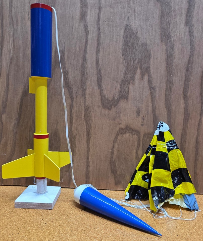 Custom Designed, Unique Model Rocket, Built, Not Flown, Excellent | eBay