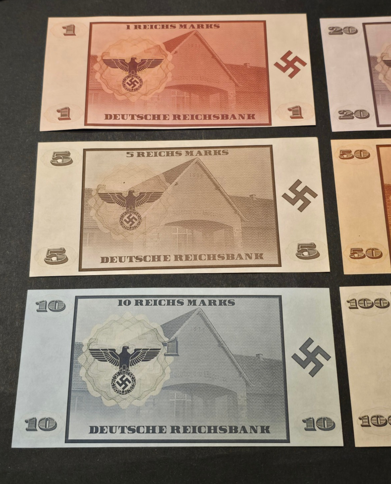 WW2 WWII German The Minister currency Reichsmark Banknote collection ...