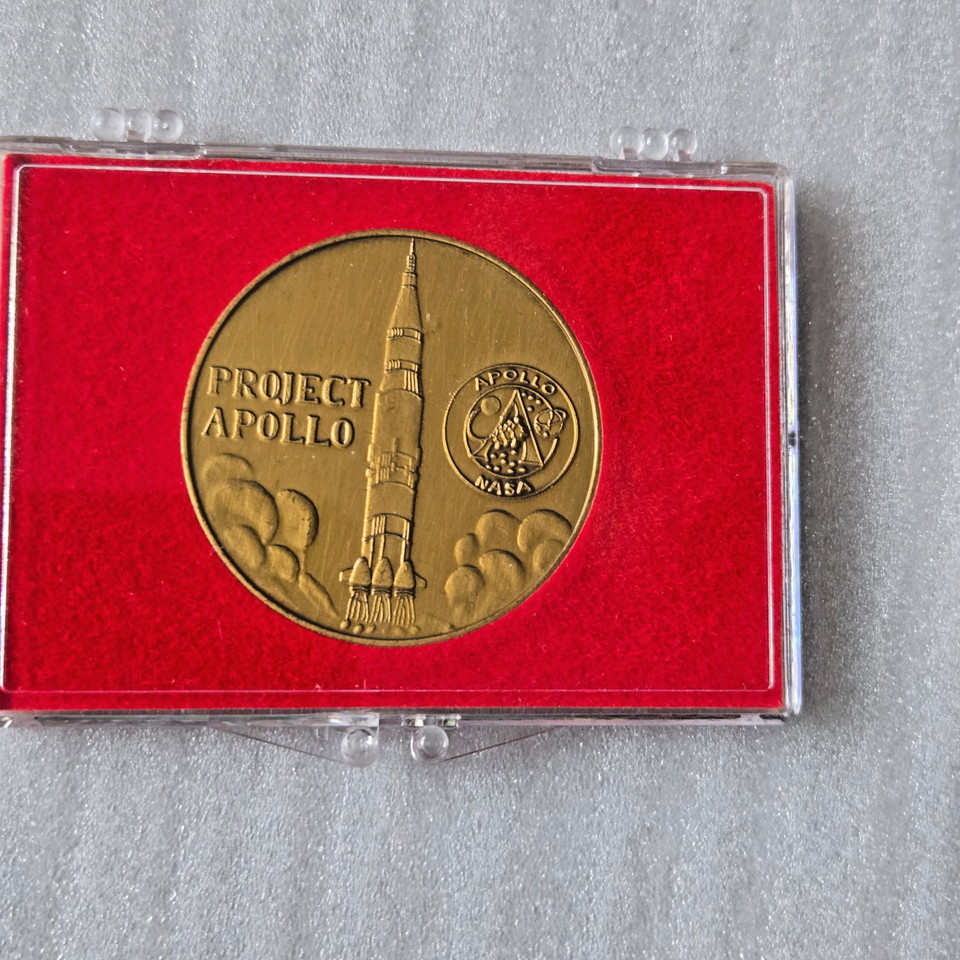 Apollo 11 1969 Bronze Medallion coin Ist. Moon Landing | eBay