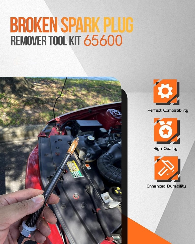 65600 Broken Spark Plug Extractor Removal Puller Tool Compatible with ...