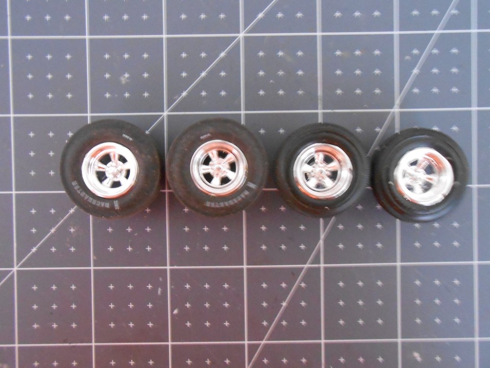 1/25 1960's GASSER DRAG PACK staggered American Racing MAGS WHEELS ...