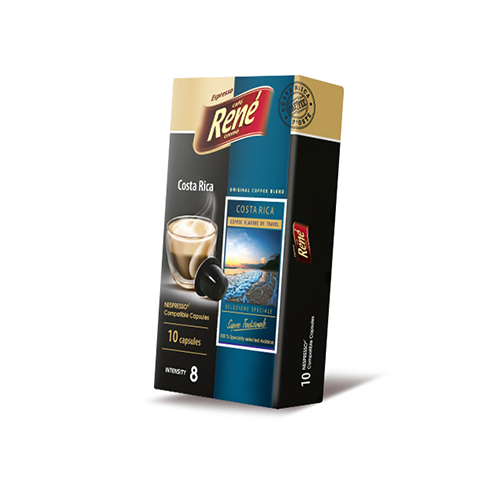 NESPRESSO Cafe COSTA RICA Coffee pods DARK ROAST 1 box/ 10ct. FREE ...