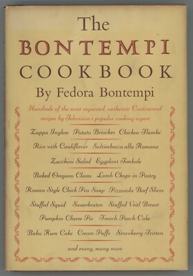 BONTEMPI COOKBOOK TV Cooking Show Continental European Cuisine | eBay