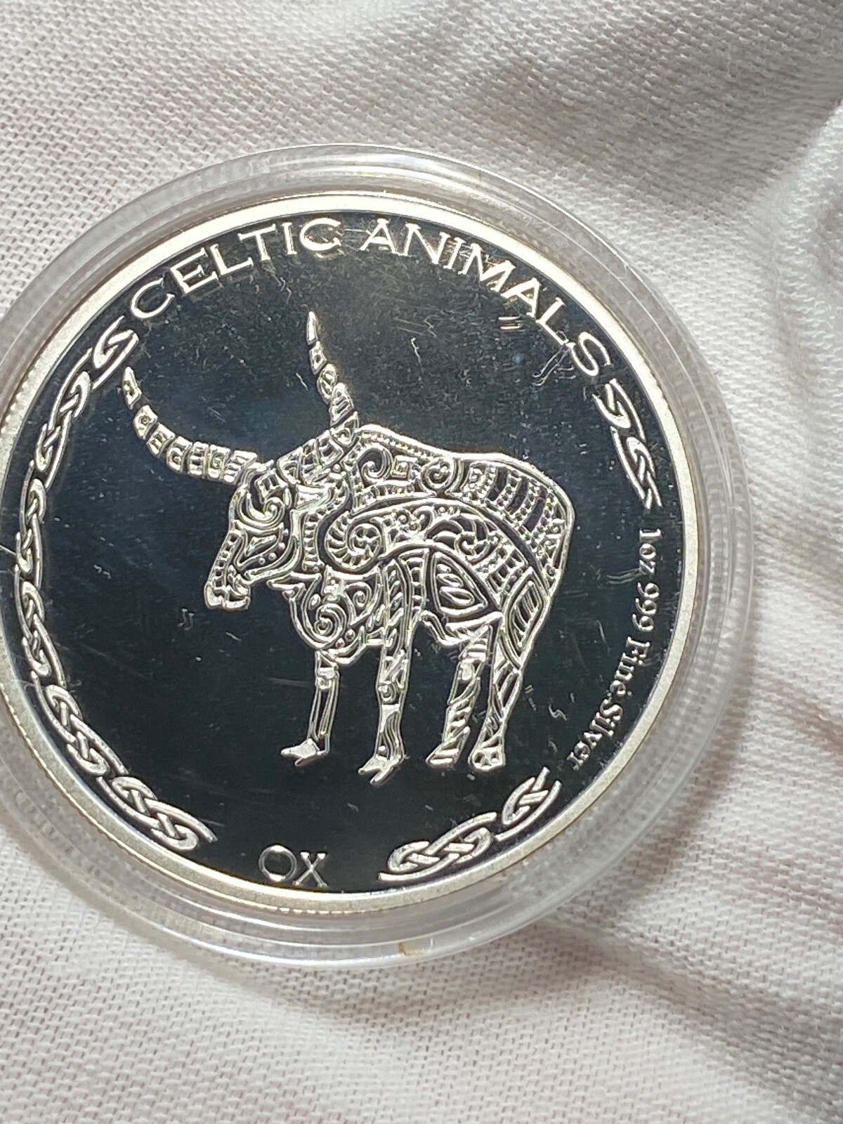 Silver coin 2020 Republic of Chad 1 oz Silver Celtic Animals (Ox) | eBay