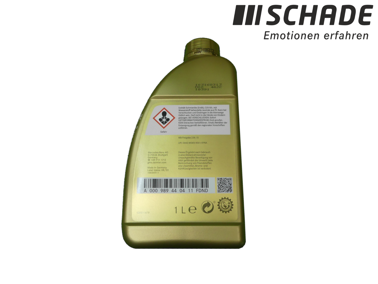 10L 10 Liter ORIGINAL Mercedes-Benz Automatikgetriebeöl MB 236.15 ...