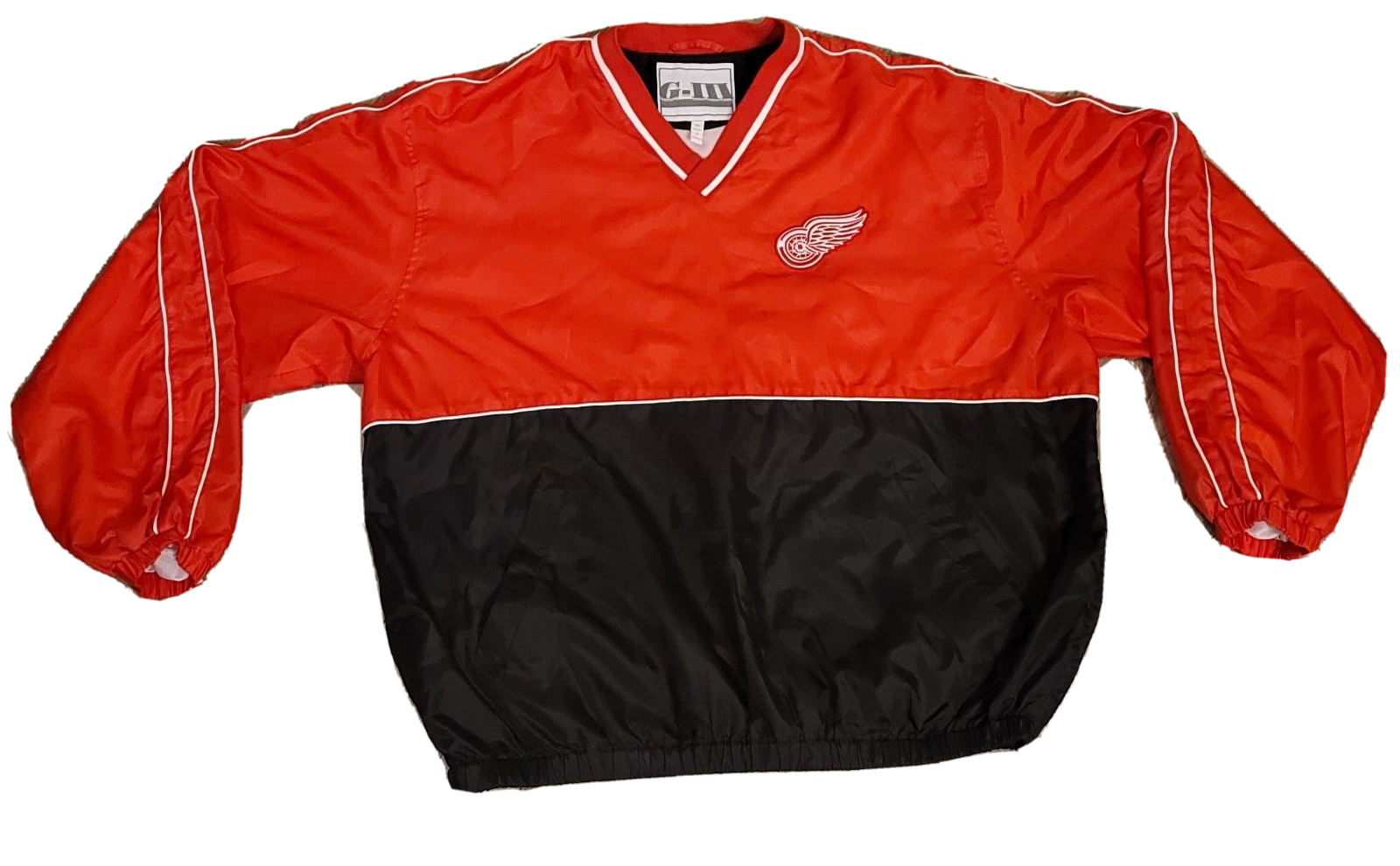 GIII Sports Pullover Windbreaker Detroit Red Wings Jacket NHL XL Side ...