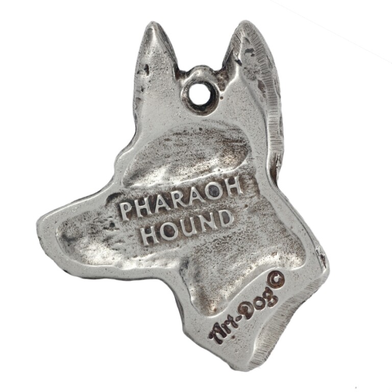 Pharaoh Hound, Kelb tal-Fenek - Necklace with dog, silver-plated ...
