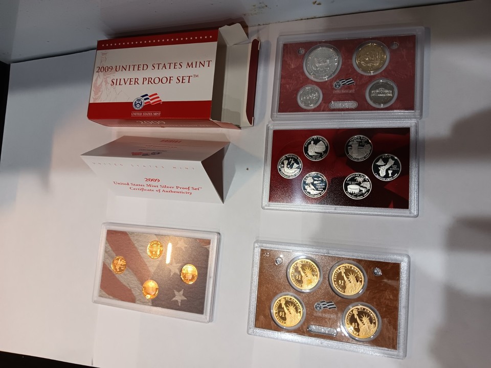2009 S United States Mint Silver 18 Coin Proof Set with COA | eBay