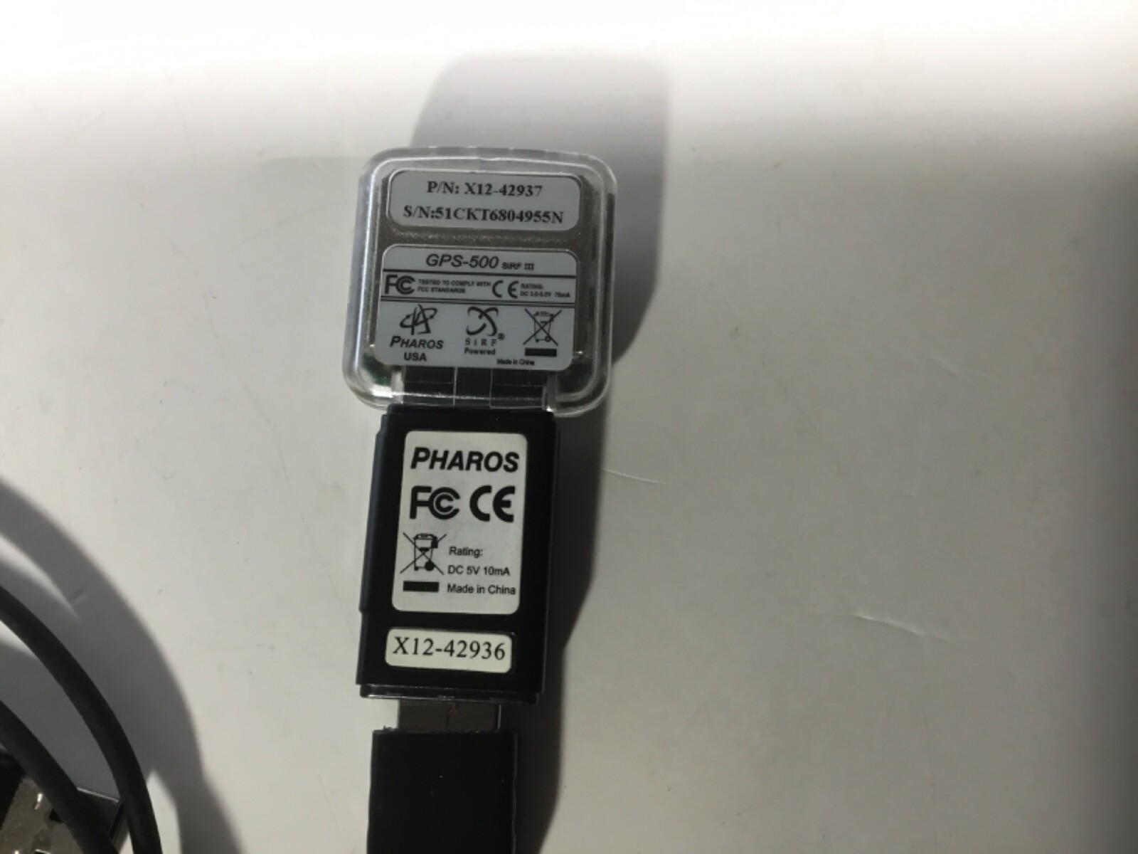 Pharos Microsoft GPS-500 SiRF III X12-42936 X12-42937 USB | eBay