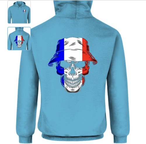 SWEAT CAPUCHE ultras ultra foot france français drapeau football fans ...