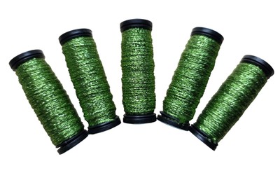 Kreinik Metallic Thread #12 Braid Tapestry Lot of 5 Green #015 ...