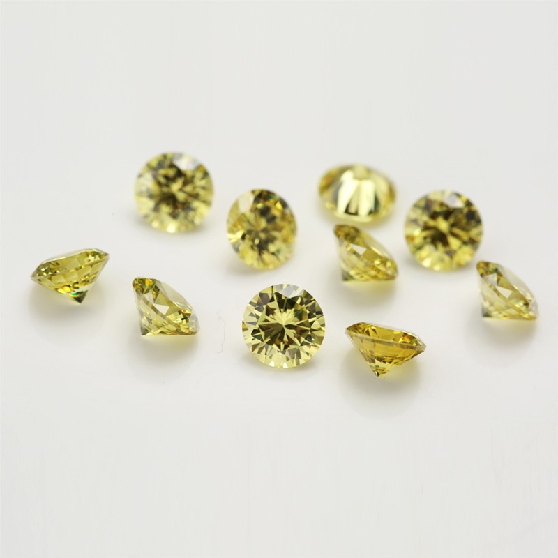 Size 1.0mm~10.0mm 5A Round Loose Cubic Zirconia Stones Mix 15 Colors CZ ...