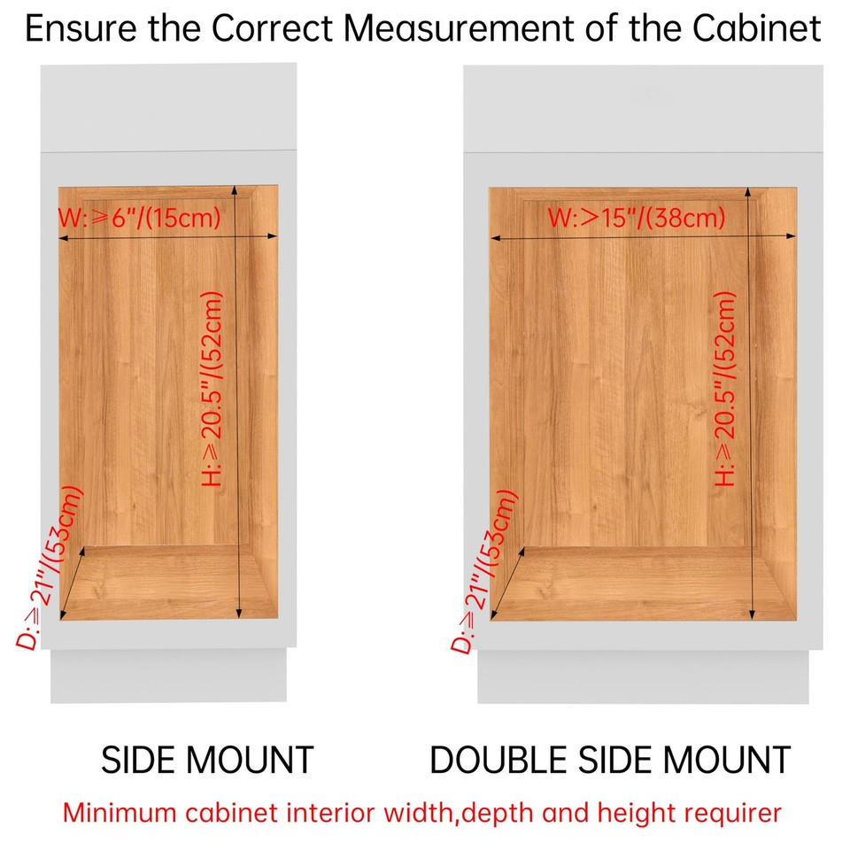 JOWBOOW Narrow Pull Out Cabinet Organizer(4⅜" W x 18⅛" D),Pull Out ...