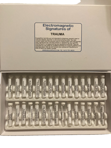 Ergopathics Trauma Vial Kit, Muscle Testing/Applied Kinesiology, 30 ...