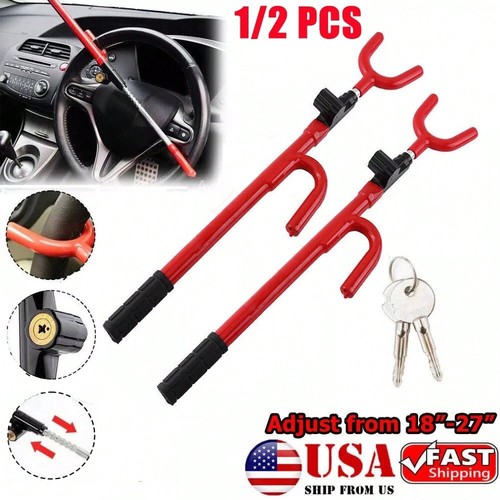【FBE】The Club Steering Wheel Lock - Twin Hooks Anti-Theft w/Keys | eBay