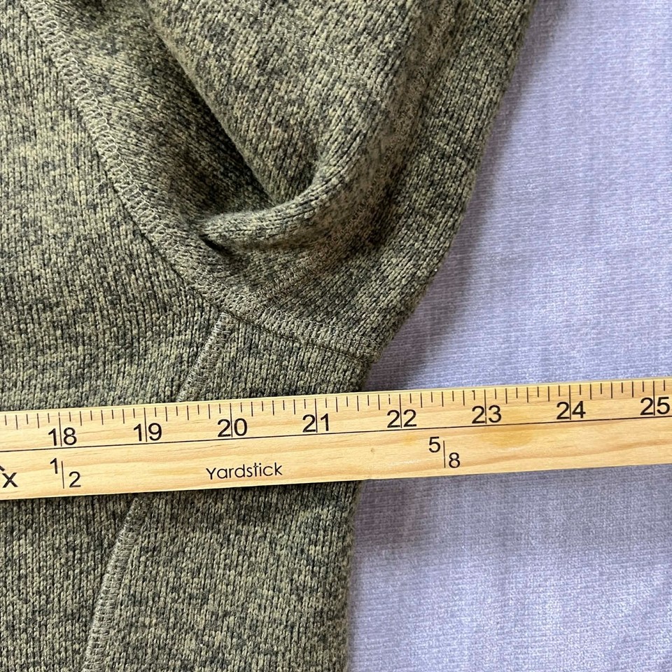 The North Face Fleece Jacket Mens Large Green Full Zip Zip Pockets ...