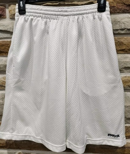 Genuine Reebok Mesh Shorts Men's Small White Basketball Shorts ...