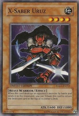 X-Saber Uruz HA01-EN012 N/Mint X 3 *Limited* Super Holo YUGIOH Cards | eBay