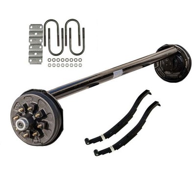 7k TK Trailer Axle Kit - 7000 lb Electric Brake 8 lug - (4" Drop) | eBay