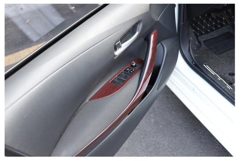 Peach Wood Grain Interior Door Armrest Panel 2pcs For Toyota Corolla ...
