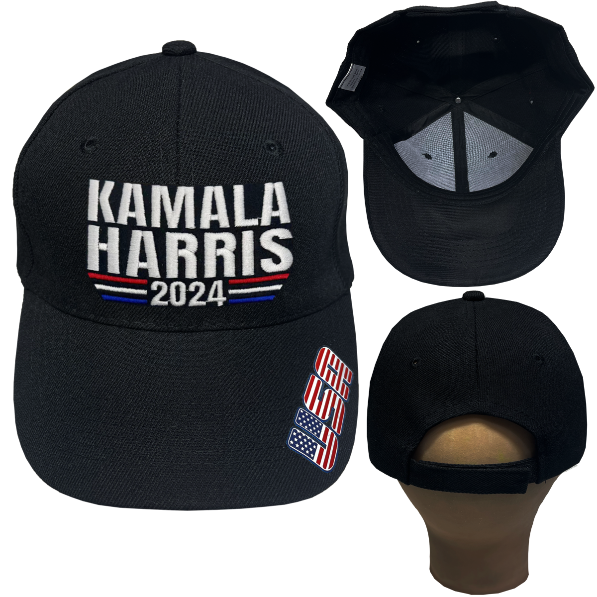 KAMALA HARRIS 2024 USA FLAG PRESIDENT Election Adjustable Baseball Cap ...