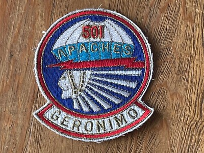 US Army 501 Apaches Airborne Parachuting Skydiving Skydiver Geronimo ...