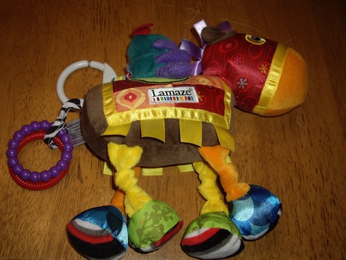 T3 Lamaze Baby Sir Prance A Lot Horse Knight 9" Plush Rattle Link ...