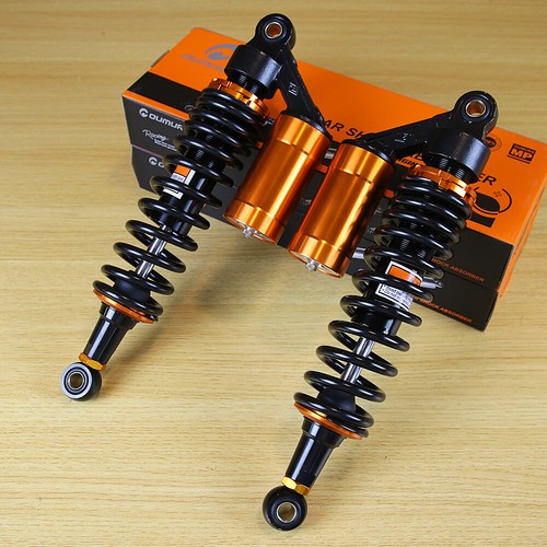 PAIR 13.5'' 340mm Rear Shocks For Honda Yamaha Motorcycle Absorber ...