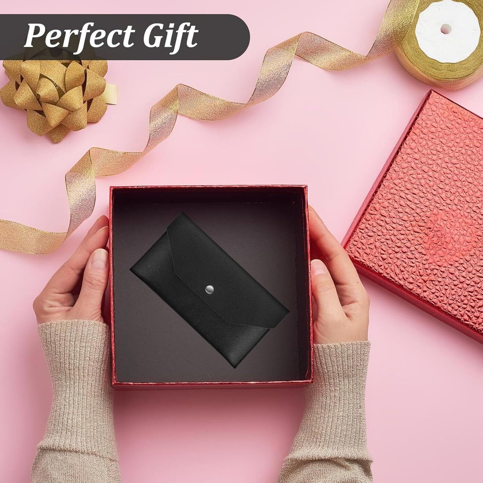 Money Envelopes for Cash, PU Leather Cash Envelope Wallet Reusable Cash ...