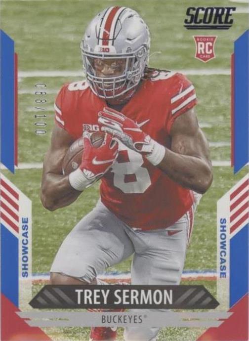 2021 Score - Rookies Trey Sermon #313 Showcase /100 (RC) for sale ...