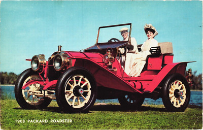 1908 - PACKARD ROADSTER - Old Cars / Antique Automobiles Postcard | eBay