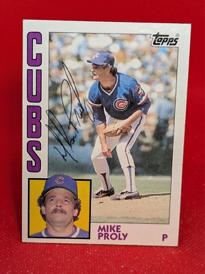 AUTOGRAPH on card: Mike Proly 1984 Topps #437 | eBay