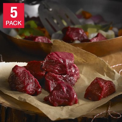 5-PACK Northfork VENISON STEW MEAT No Additives No Hormones 5 lbs Total ...