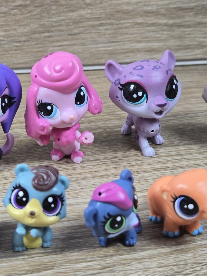 Littlest Pet Shop LOT (11 Total) Pawza Figures Zoe Snowflake Plus Minis ...
