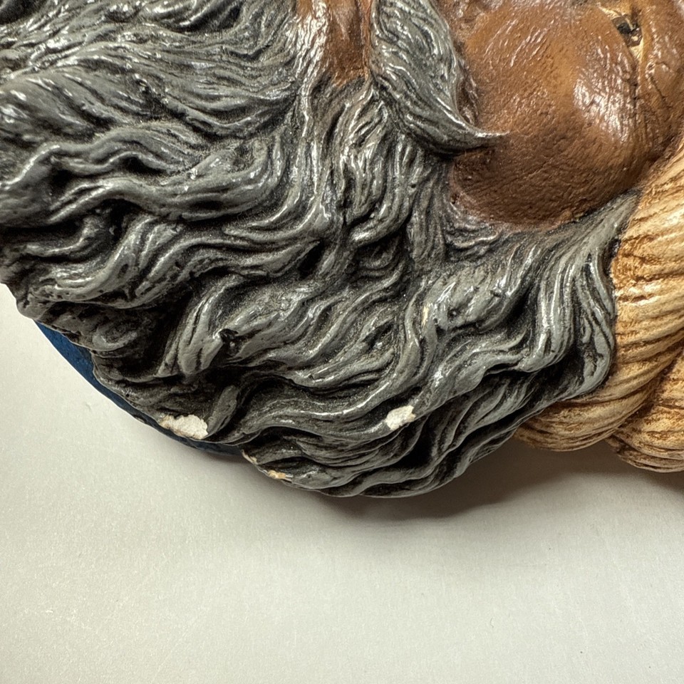 Vintage Bossons? Arab Man W/ Head Wrap Turban Hand Painted Chalkware ...