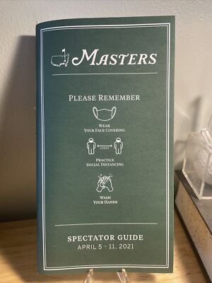 2021 Masters Spectator Guide MINT CONDITION | eBay