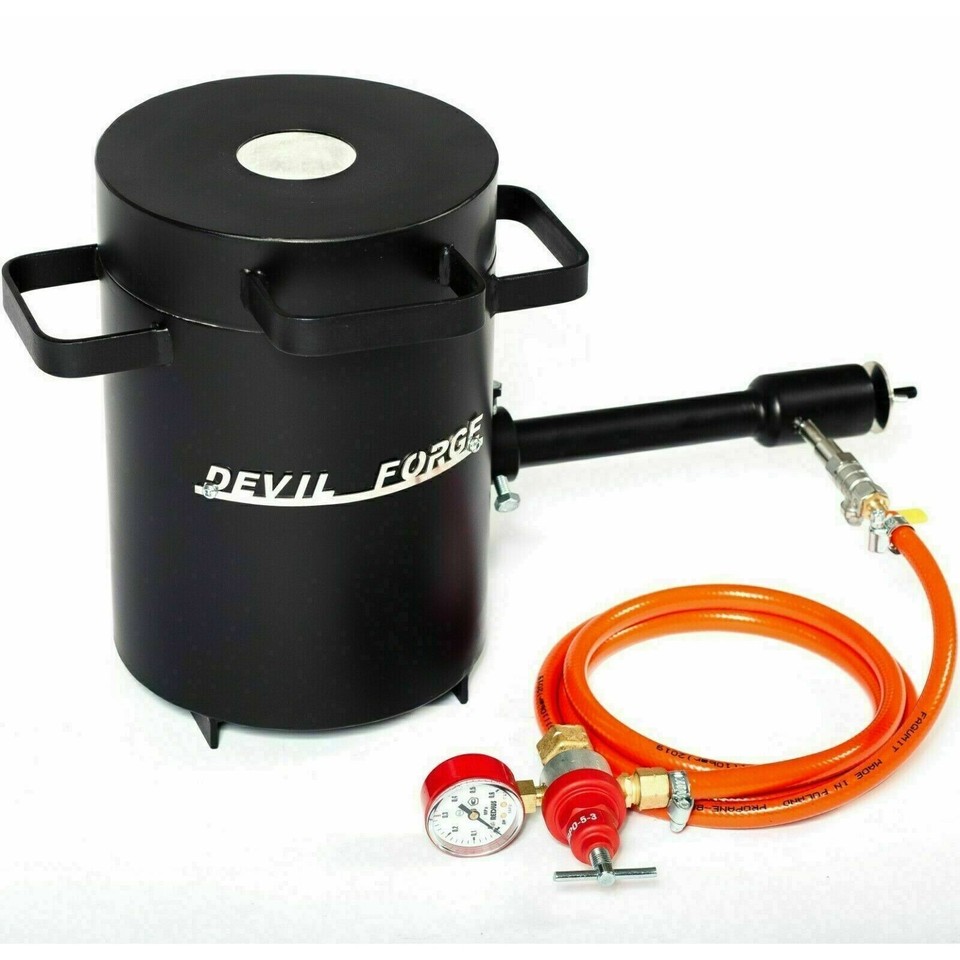 DEVIL-FORGE FB1Sb–4KG Gas Propane Furnace Foundry Kiln +Tongs,Crucible ...