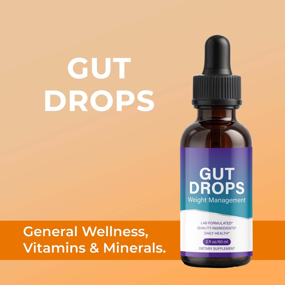 ( 6 Pack ) Gut Drops, Advanced Weight Loss & Gut Health Support Drops ...