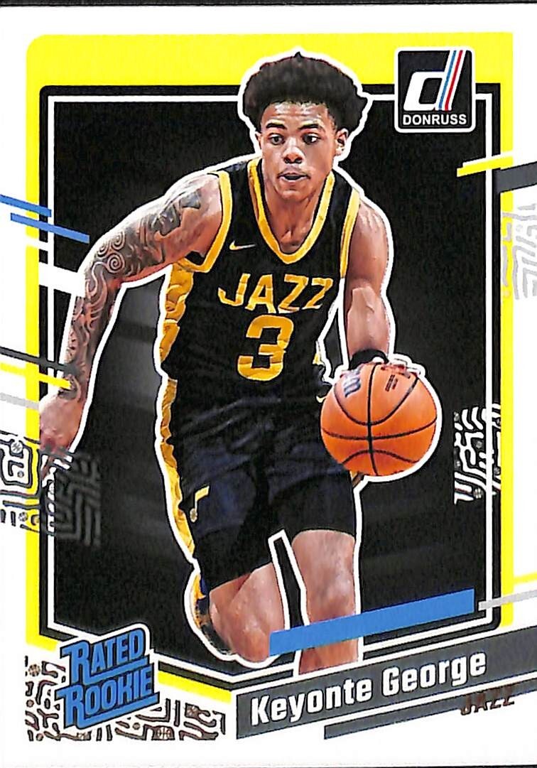 2023-24 Panini Donruss Keyonte George Base Rated Rookie RC #244 Utah ...